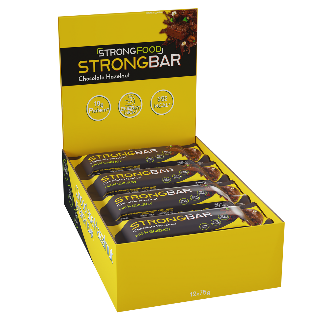 StrongBar 12x75g Chocolate Hazelnut
